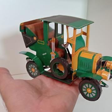 L&K 斯柯达 1906 Model B 第一款汽车 3D立体纸模型 DIY手工拼装