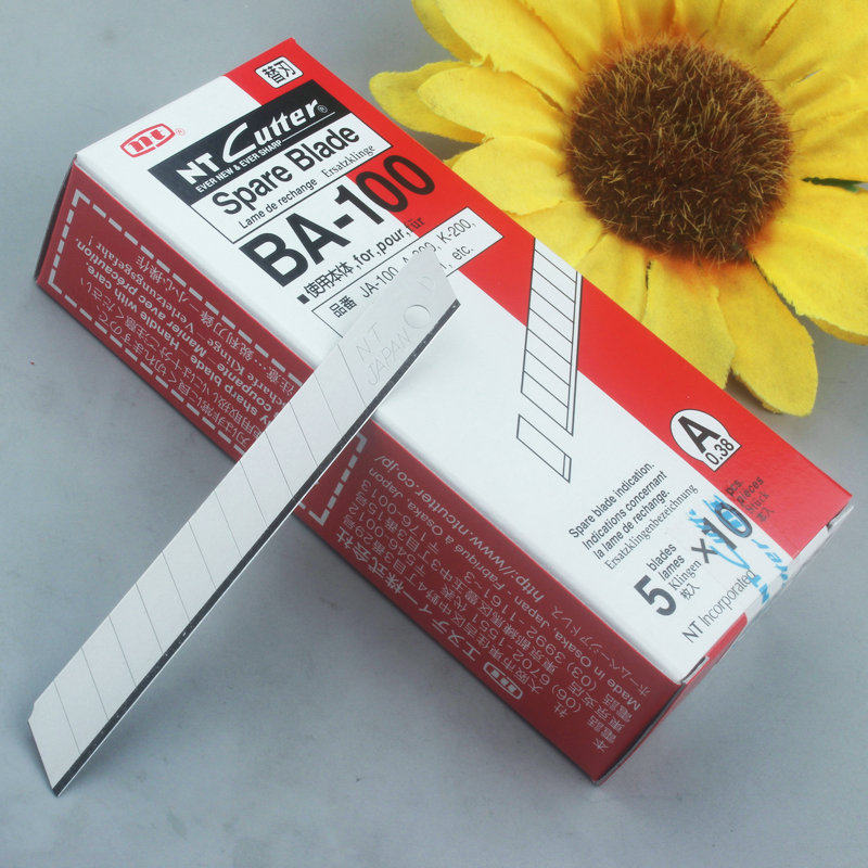 正品NT cutter日本进口BA-100小号美工刀片58度刀尖9mm宽非常锋利_虎窝淘