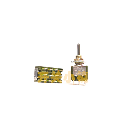 NKK日本日开6MM进口钮子开关 M-2043摇头开关 12脚3档 MTS-403