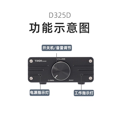 D325D TPA3255 双声道迷你 桌面 电脑 数字功放机