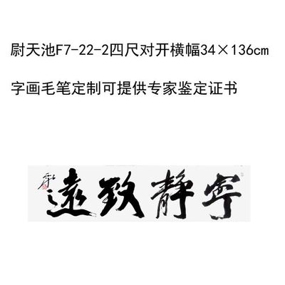 临摹手写尉天池书法题字34×136cm名人名家字画收藏毛笔定制可选