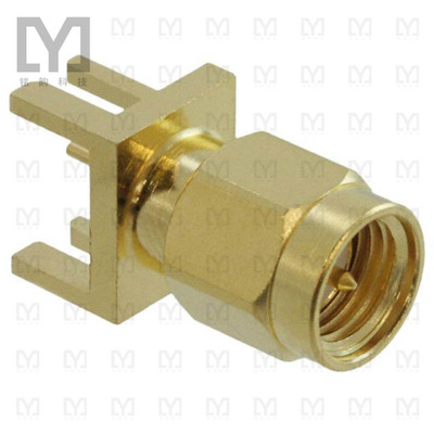 132366-10【CONN SMA PLUG STR 50OHM EDGE MNT】