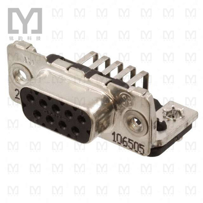 1-106505-2【CONN D-SUB RCPT 9POS R/A SOLDER】