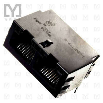 5-6610000-1【CONN MAGJACK 2PORT 100 BASE-T】