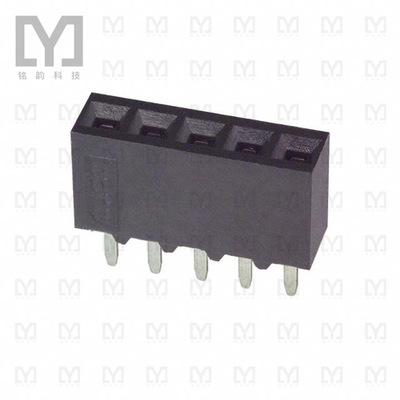 5-535541-3【CONN RCPT 5POS 0.1 GOLD PCB】