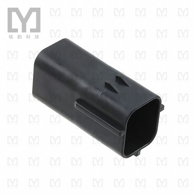 174259-2【CONN CAP 4POS DOUBLE LOCK BLACK】
