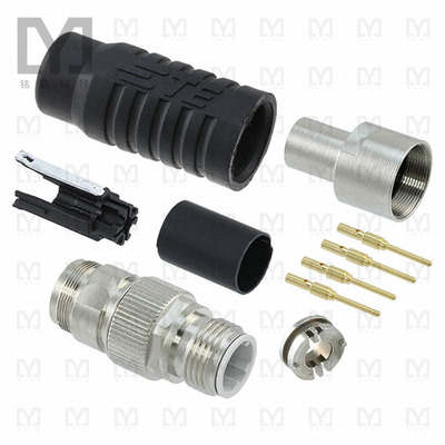 1-2823445-5【CONN PLUG MALE 4POS GOLD CRIMP】
