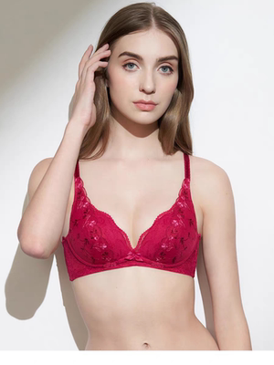 水盈红色内衣新款无钢圈小胸聚拢文胸11-1836 16-8720