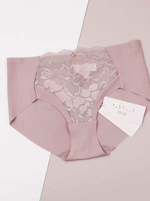 新款蕾丝中腰平角内裤87R2375