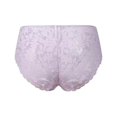 浙黛安性感蕾丝内裤女舒适贴身中腰平角裤87-2367 2366
