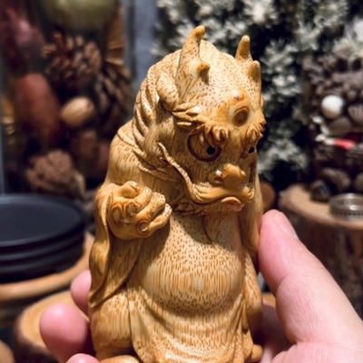 凡物【已售-可定制】真龙天子 天然竹根雕 摆件 纯手工雕刻手把件