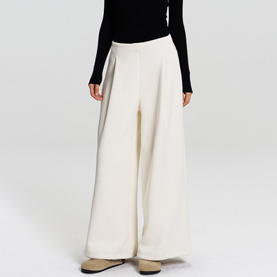 RAPPEYE x 鹦鹉梨“对的”显瘦百搭直筒拖地长裤宽松阔腿加绒卫裤