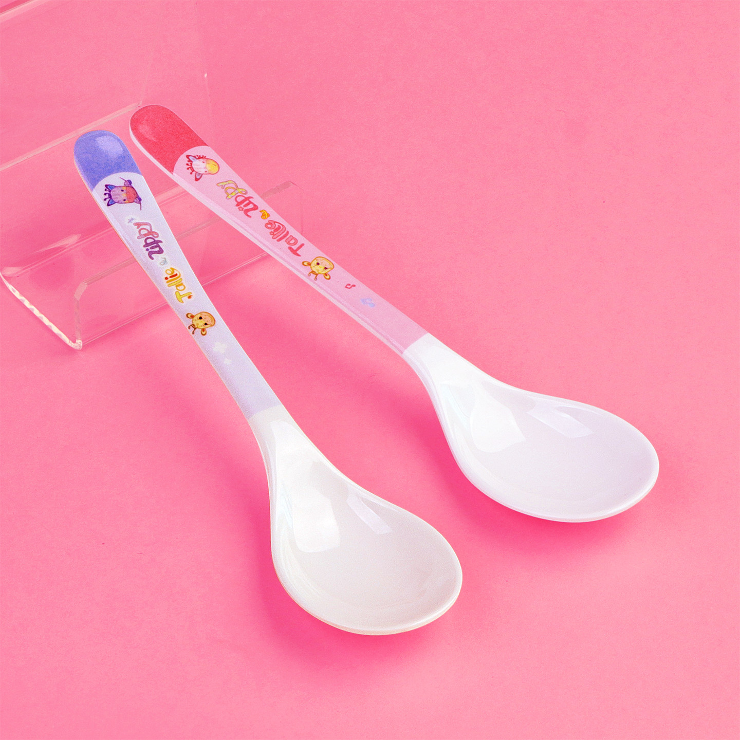 儿童勺子女宝宝吃饭勺食品级密胺塑料勺调羹婴幼儿园喂饭辅食勺