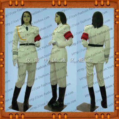 包邮东京大贩卖咎狗之血Shiki白色军装cos服全套cosplay男女服装