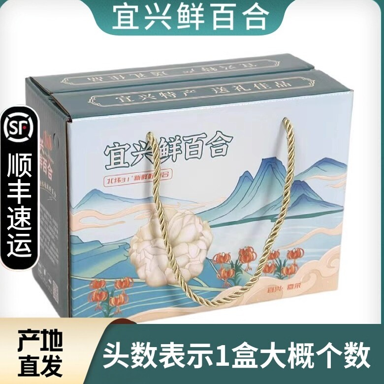 【顺丰】2026现挖宜兴新鲜大百合土特产2200g食用微苦精美礼盒装