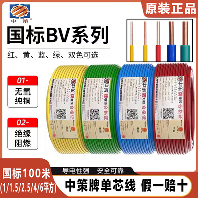 杭州中策BV电线导电性强国标