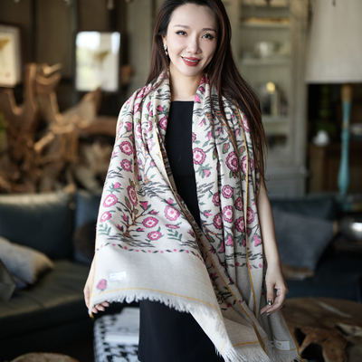 NagarNan-pashmina百年工坊致敬经典卡尼那家楠克什米尔羊绒披肩