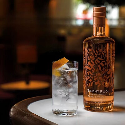 英国静渊柑橘金酒SILENT POOL GIN混合多种希有柑橘 的杜松子酒
