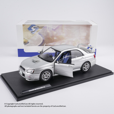 Solido 1:18 斯巴鲁 Impreza WRX STI 2003 金属银 合金汽车模型