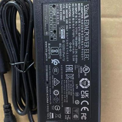 原装翌胜EDACPOWER EA10681U-120电源适配器12V6A电源线圆孔5525