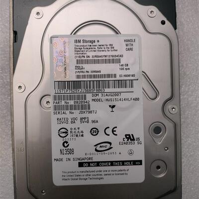 IBM 22R5945 22R5948 22R5502 23R2235 146G 15K FC硬盘 原装拆机