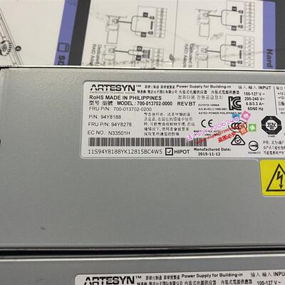 IBM X3650M5/X3550M5 550W电源 94Y8172 94Y8173 94Y8188 94Y8278