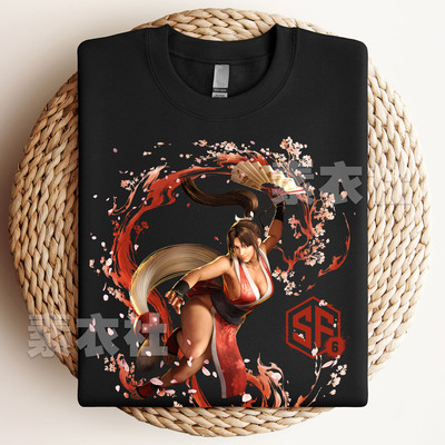 街霸6不知火舞短袖格斗游戏周边street fighter 6 MAI百搭T恤纯棉