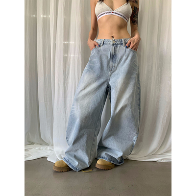 吓死香蕉老爹裤肥佬牛仔裤