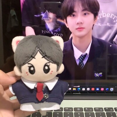 梁祯元enhypen10cm元小豆属性明星同人周边玩偶公仔毛绒玩具正品