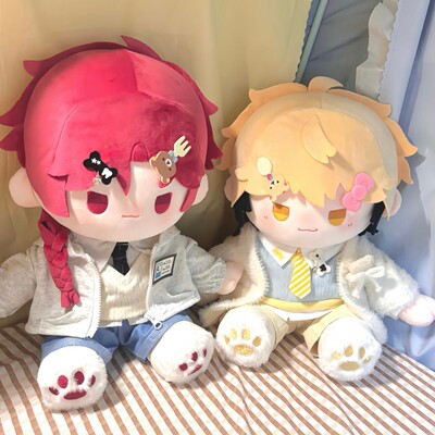 时光代理人vein夏斐40CM棉花娃娃坐姿可爱玩偶衣服礼物属性公仔