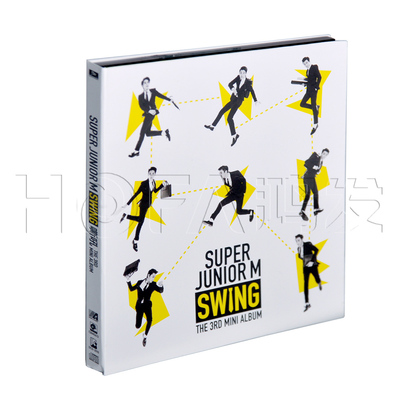天凯正版 S.M Super Junior-M: SWING 嘶吼 CD 写真册+签名小卡