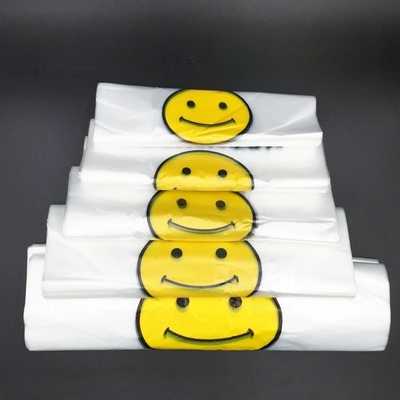 塑料袋背心袋透明笑脸袋子方便袋超市购物中大号袋马甲袋定做加厚