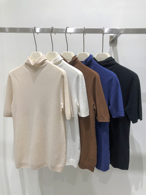 VV-052纯羊绒针织衫高领