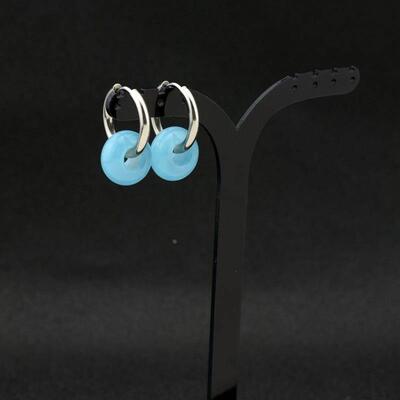 Neutral wind ins titanium steel safety buckle earrings