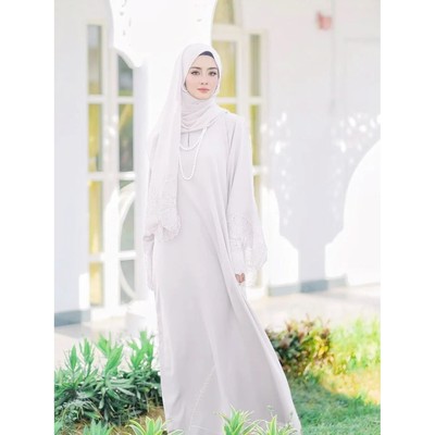 Dress Scarf 2 Piece Set Robe  Dubai Embroidered Kebaya Gowns