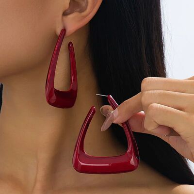 New Hot Sale Exaggerate Hip-Hop Punk Geometry Large Triangle