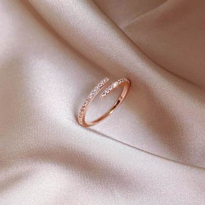 New 2023 Minimalist Thin Rings For Women Wedding Brilliant C