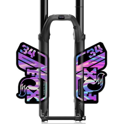 新款2021fox34performance前叉贴山地车前叉贴纸单车改色贴防水