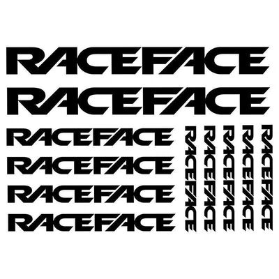 自行车贴纸公路车赛脸RACEFACE小贴纸车架贴纸装饰座杆贴涂装翻新