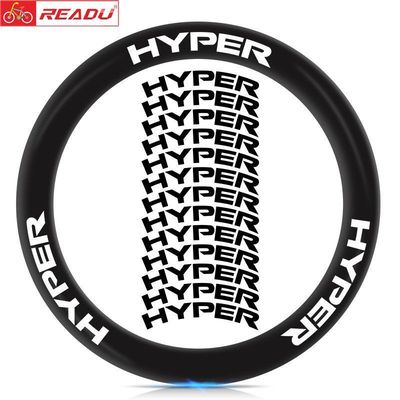 贴库LUN HYPER无极轮组贴自行车车圈改色贴碳圈装饰贴遮瑕贴纸车