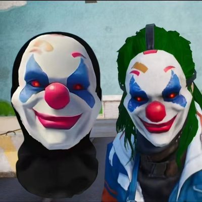 和平精英小丑面具面罩搞笑毒液缤纷油彩整蛊恶搞奶龙表情包头套