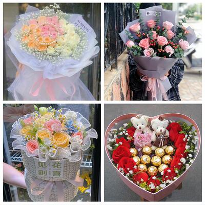 临沧市临翔区凤庆县永德县云县同城鲜花店送11朵33枝玫瑰表白女友