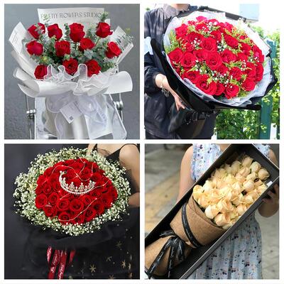 玫瑰花束表白女友老婆生日邯郸市邯山丛台复兴区肥乡区同城鲜花店