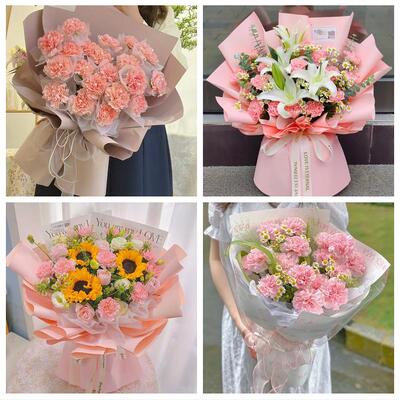 霍尔果斯伊宁市奎屯市塔城市同城鲜花店订康乃馨送长辈生日看病人