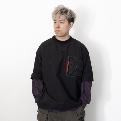 adlib香港 美式休闲潮流百搭短袖上衣 可收纳机能Tee TP1173