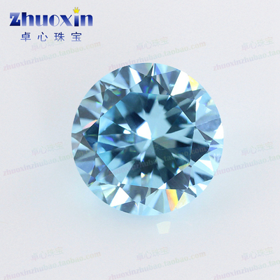 圆形浅海蓝宝石仿真钻