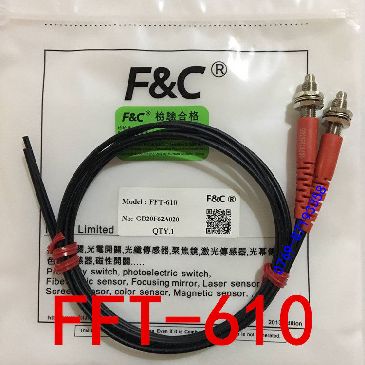 原装全新嘉准F&C光纤传感器FFT-610对射M6光纤管FFT-620正品保证_虎窝淘
