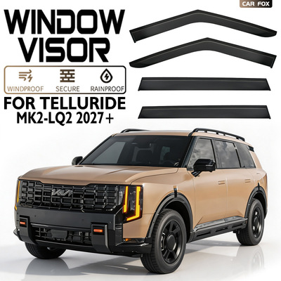 适用于起亚Telluride晴雨挡雨扰流板KIA Telluride Window visor