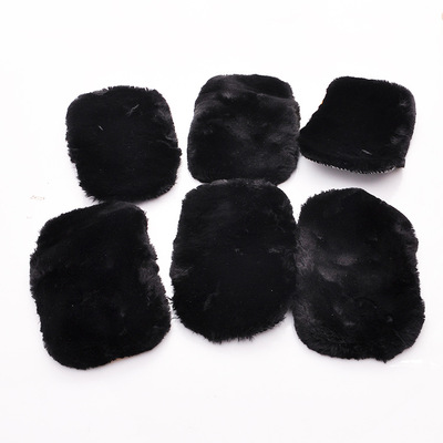 仿羊毛毛绒擦鞋手套酒店