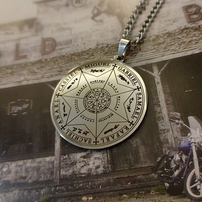 七大天使守护吊坠 米迦勒Michael炽天使加百列Gabriel 不锈钢项链